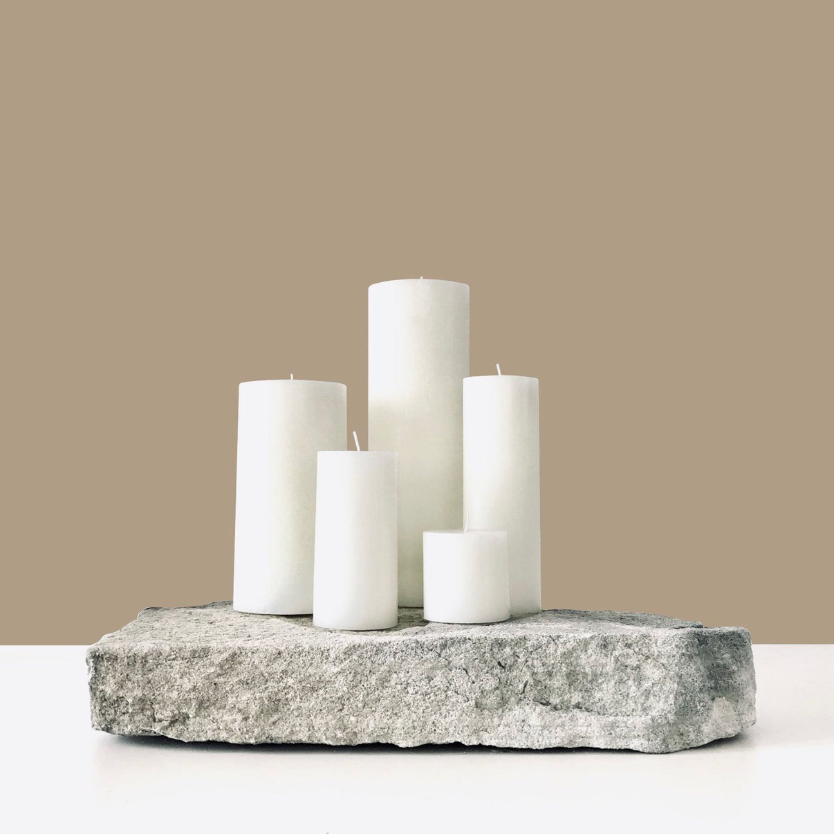 Large Pillar Candles - Set of 5 | Candle Kiosk