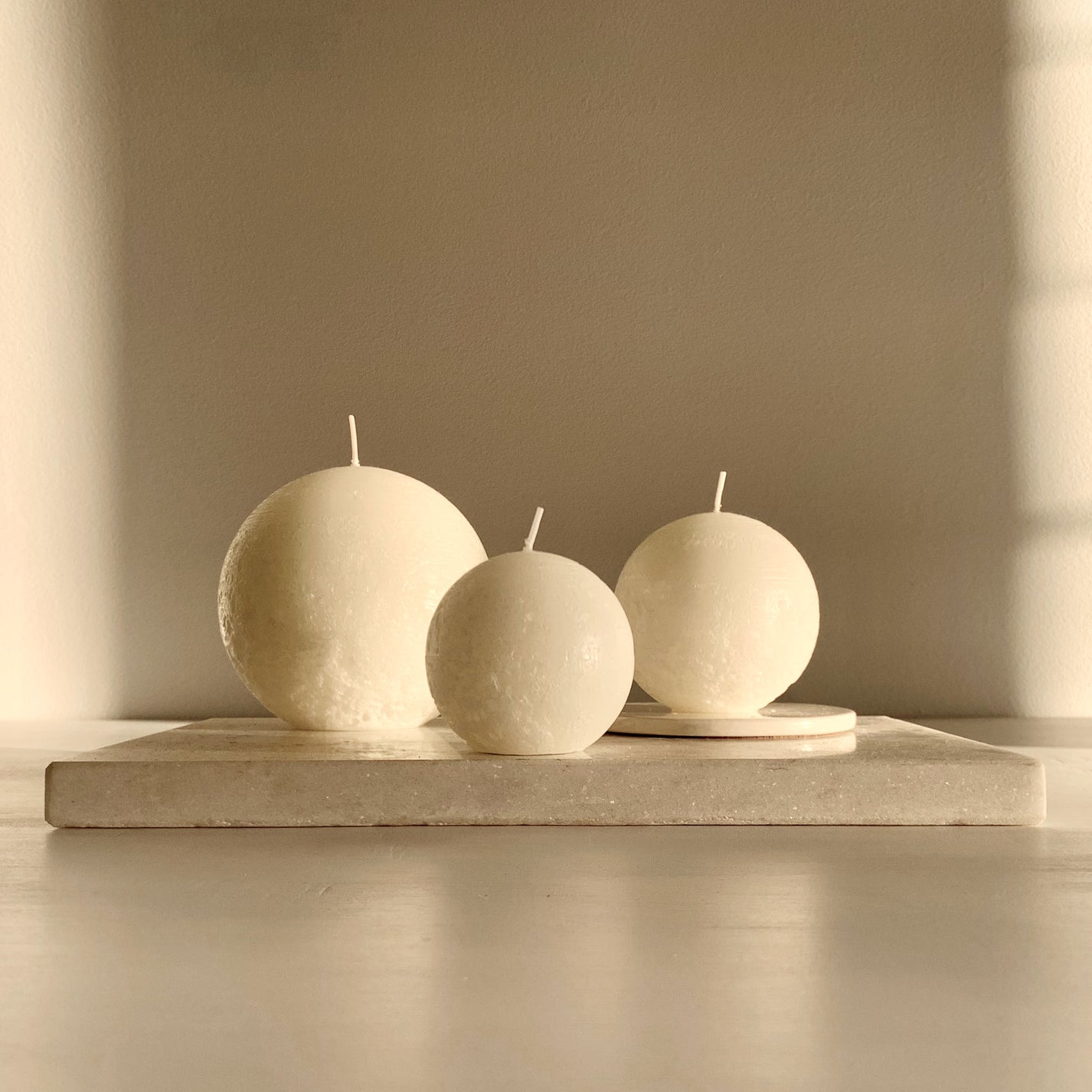 White Sphere Candle Gift Set | Candle Kiosk